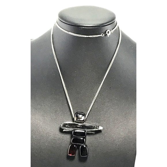Handmade | Jewelry | Chunky Handmade Glass Inuksuk Inunnguaq Pendant ...